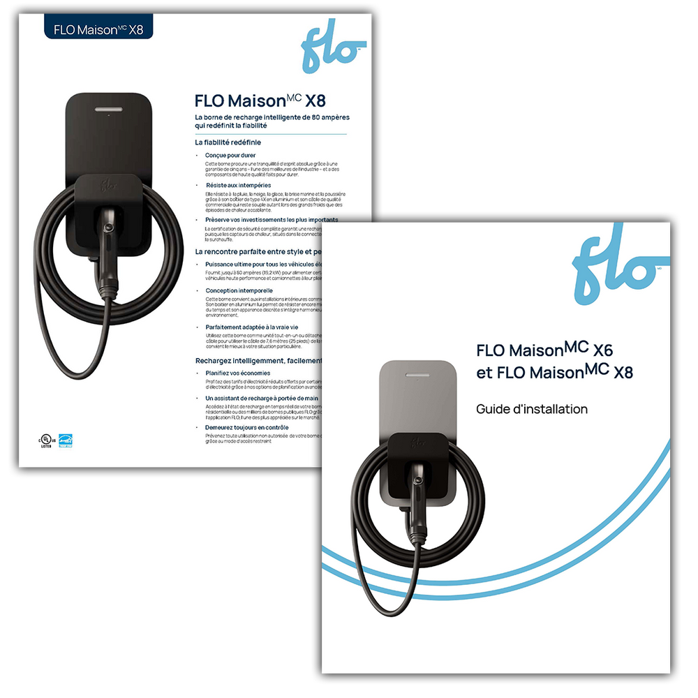 FLO Maison X8 - Borne de recharge résidentielle | FLO Store